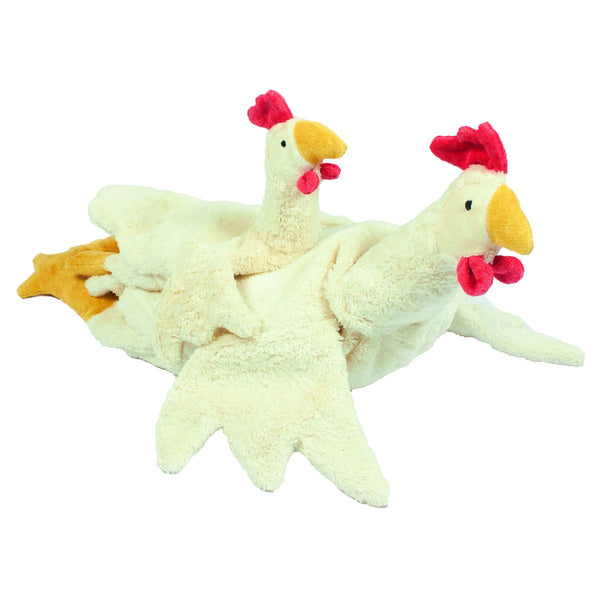 Small Cuddly Animal Chicken - White – Slow Threads